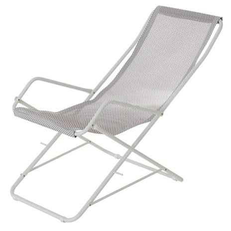 Sdraio Bahama, Bianco Opaco E Ghiaccio, 58 X 108 X 95 Cm.